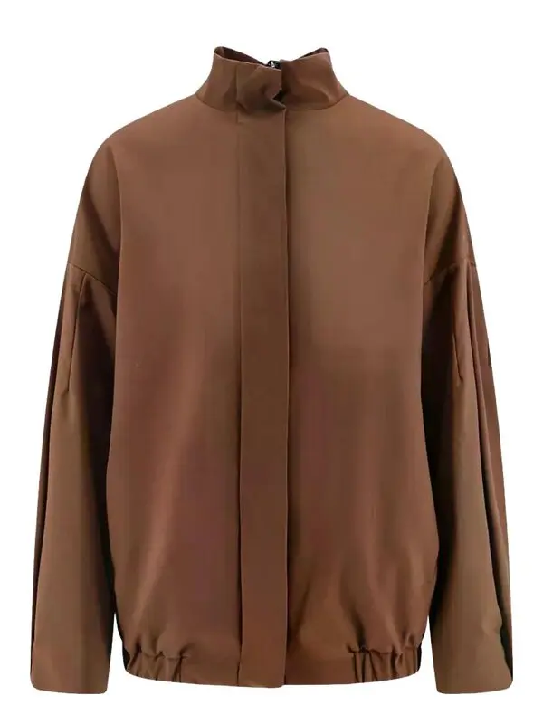 HEVO Porto Selvaggio High-collar Jacket - Brown
