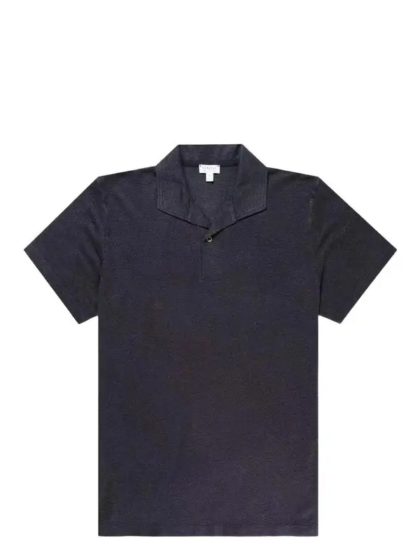 Sunspel Short-sleeve Polo Shirt - Blue