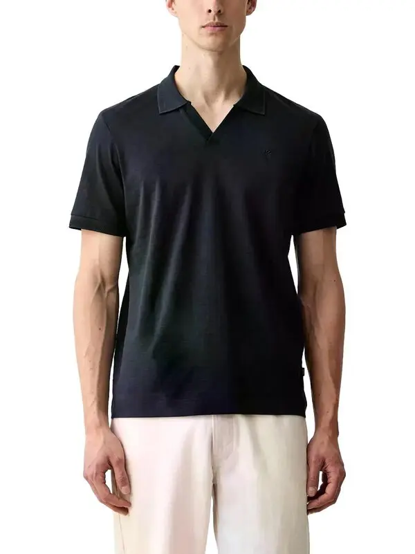 JOOP! Check-pattern V-neck T-shirt - Blue