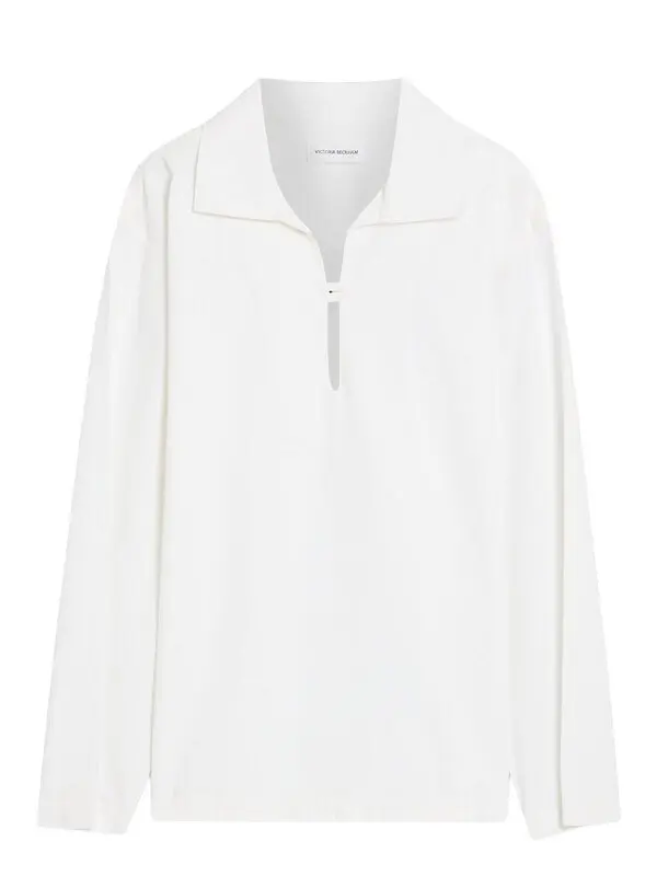 Victoria Beckham Cottonpoplin Top - White