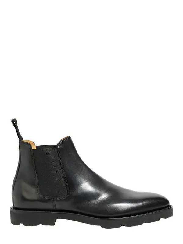 John Lobb Leather Chelsea Boots - Black