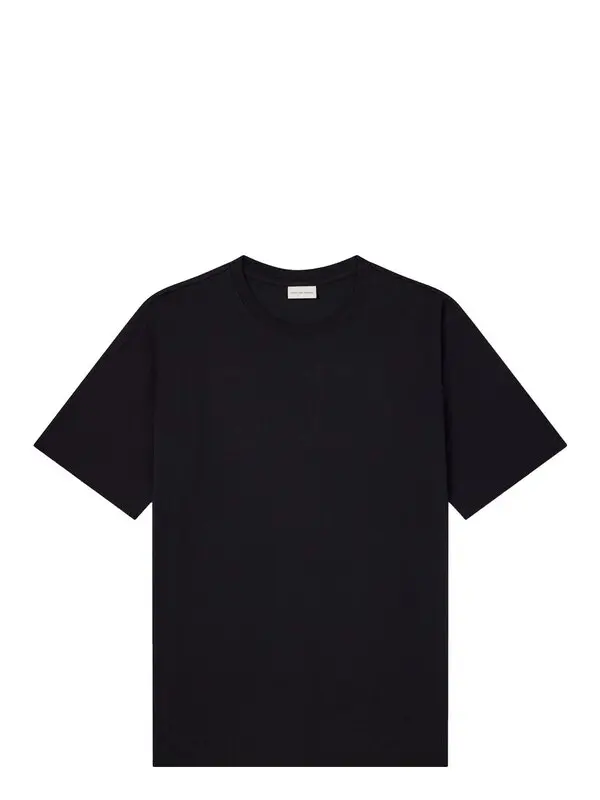 Dries Van Noten Hertz Cotton-jersey T-shirt - Black
