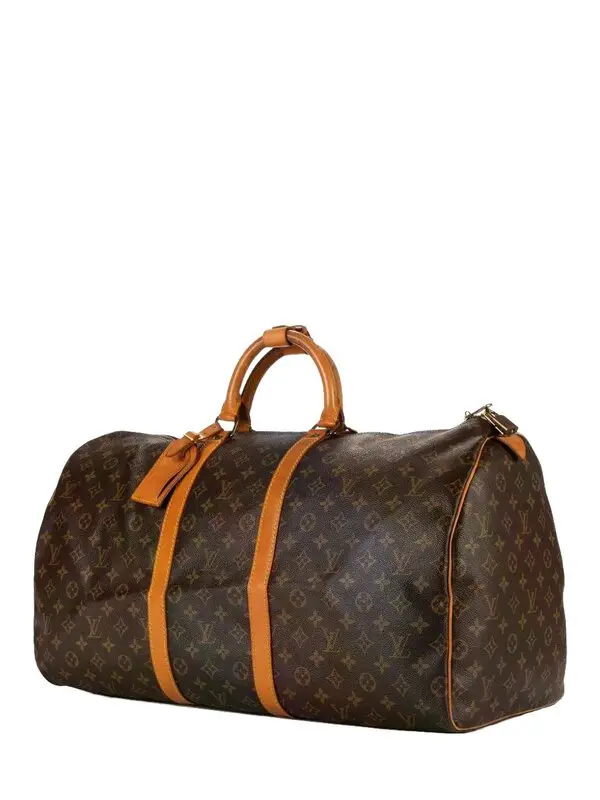 LOUIS VUITTON Keepall 50 Monogram Luggage Bag - Brown
