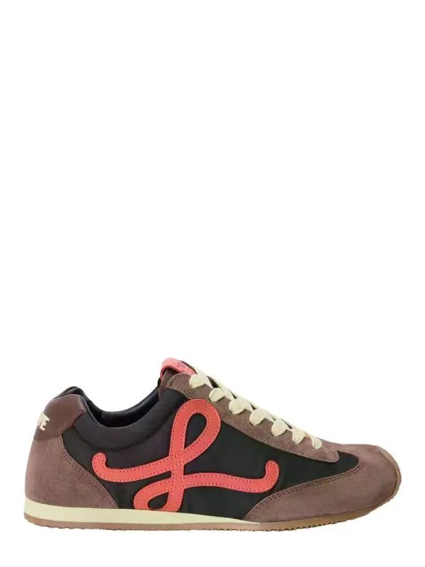 Loewe Ballet Runner 2.0 In Nylon And Calfskin - Brown