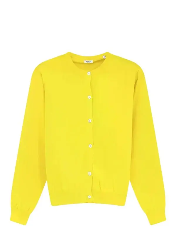 Aspesi Button-up Ribbed-trim Cardigan - Yellow
