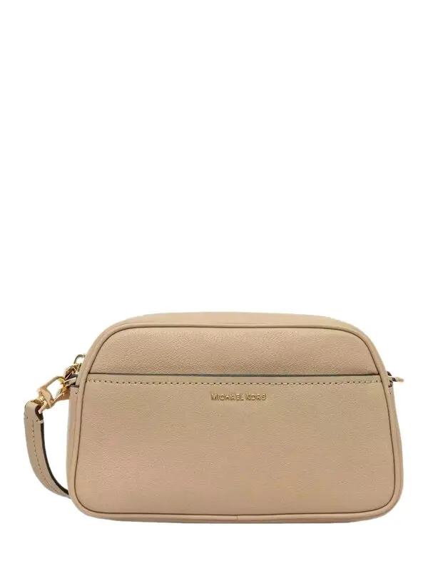 Michael Kors Small Jet Set Leather Crossbody Bag - Neutrals