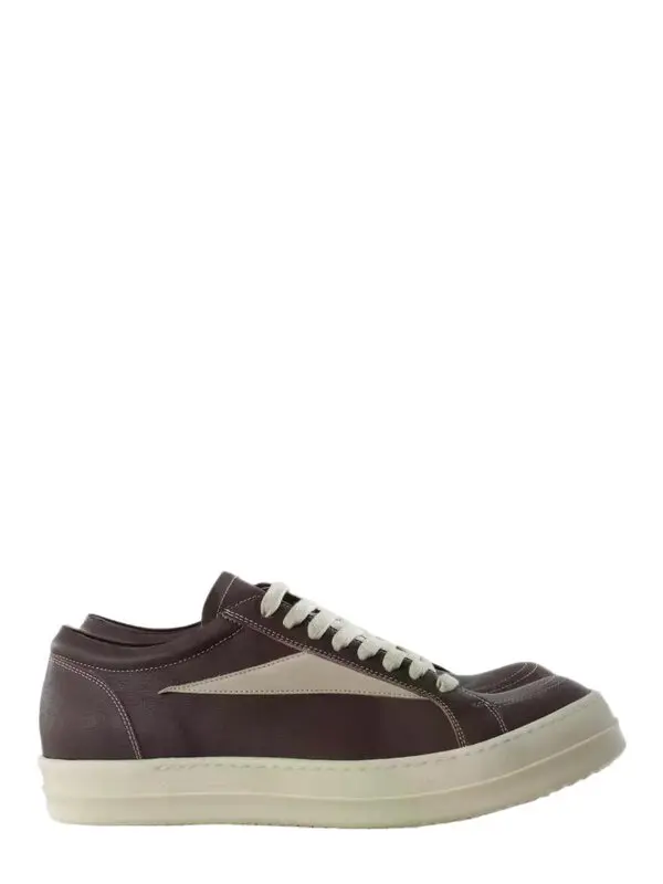 Rick Owens Paneled Lace-up Sneakers - Brown