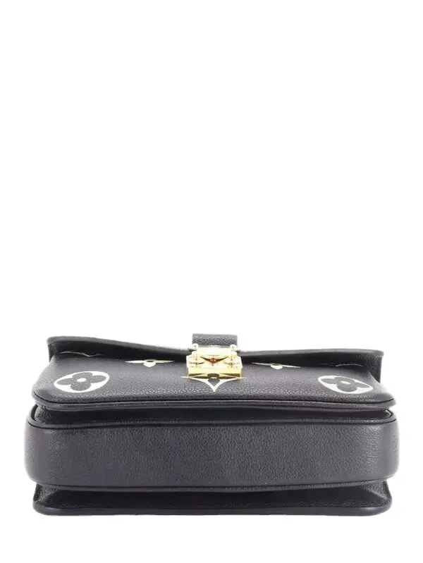 LOUIS VUITTON Pochette Metis Monogram Empreinte East West Shoulder Bag - Black
