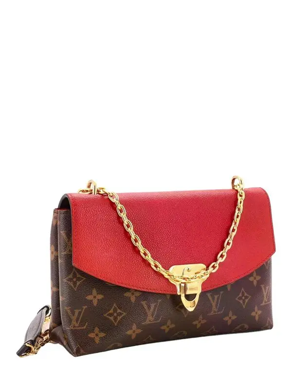 LOUIS VUITTON Saint Placide Monogram Canvas And Leather Shoulder Bag - Red