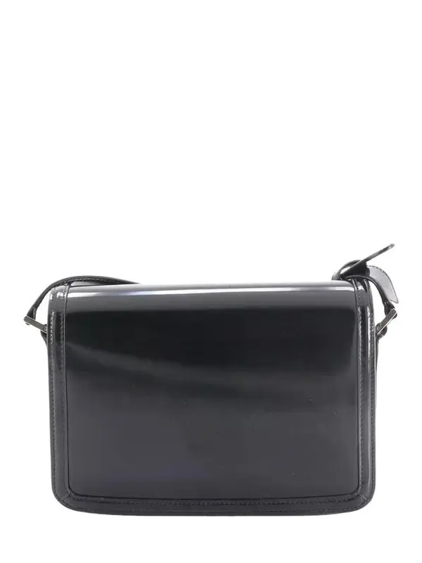 Saint Laurent Solferino Patent Medium Shoulder Bag - Black