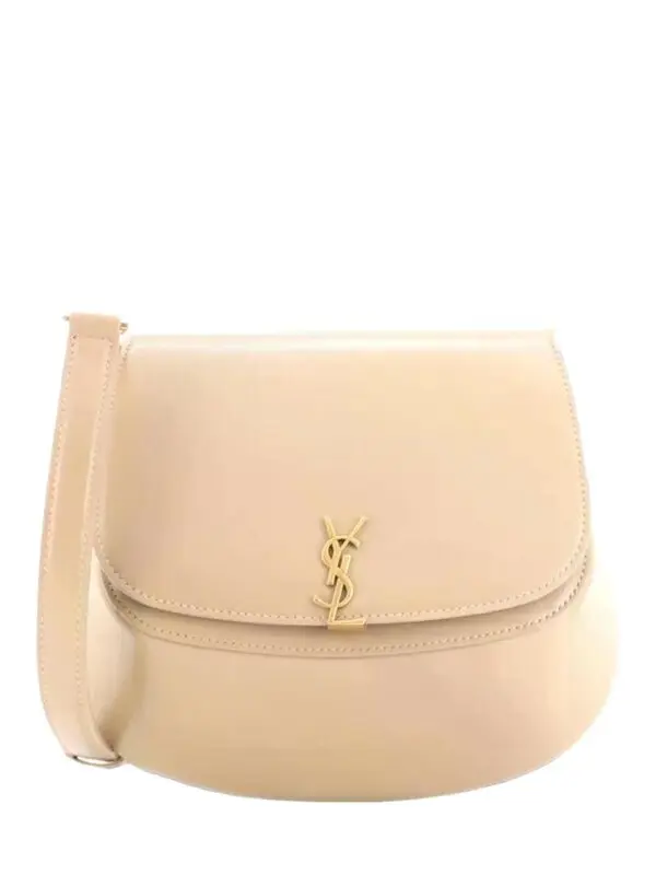 Saint Laurent Voltaire Top Handle Bag Leather Mini Satchel - Neutrals