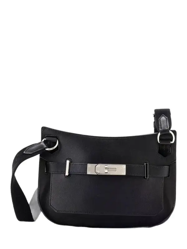 Hermès Jypsiere Bag Evergrain Mini Shoulder Bag - Black