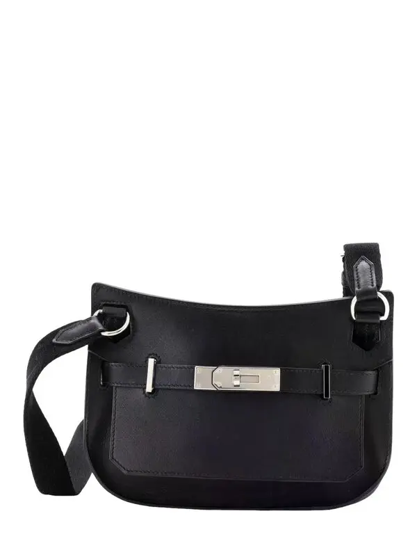 Hermès Jypsiere Bag Evergrain Mini Shoulder Bag - Black