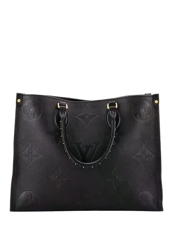 LOUIS VUITTON Onthego Tote Wild At Heart Monogram Empreinte Giant Mm Satchel - Black