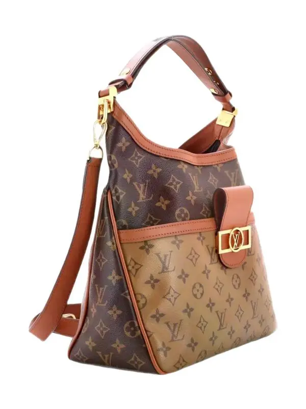 LOUIS VUITTON Dauphine Reverse Monogram Canvas Mm Hobo Bag - Brown