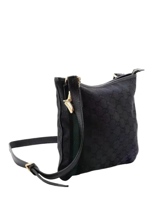 Gucci Jolicoeur Gg Canvas Messenger Bag - Black