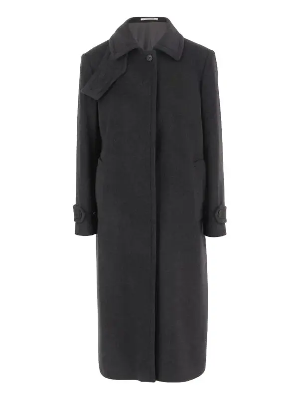 Tagliatore Button-fastening Cashmere Coat - Grey