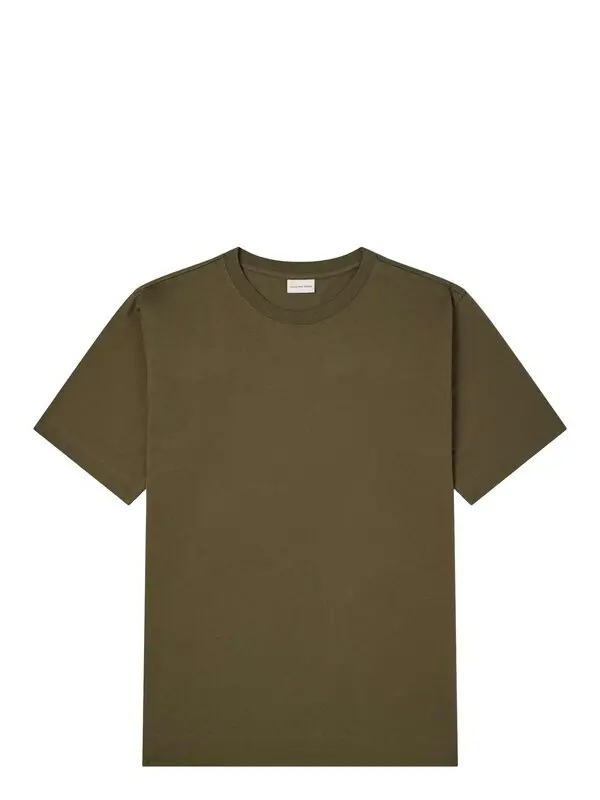 Dries Van Noten Hertz Cotton-jersey T-shirt - Green