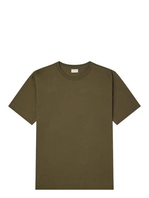 Dries Van Noten Hertz Cotton-jersey T-shirt - Green