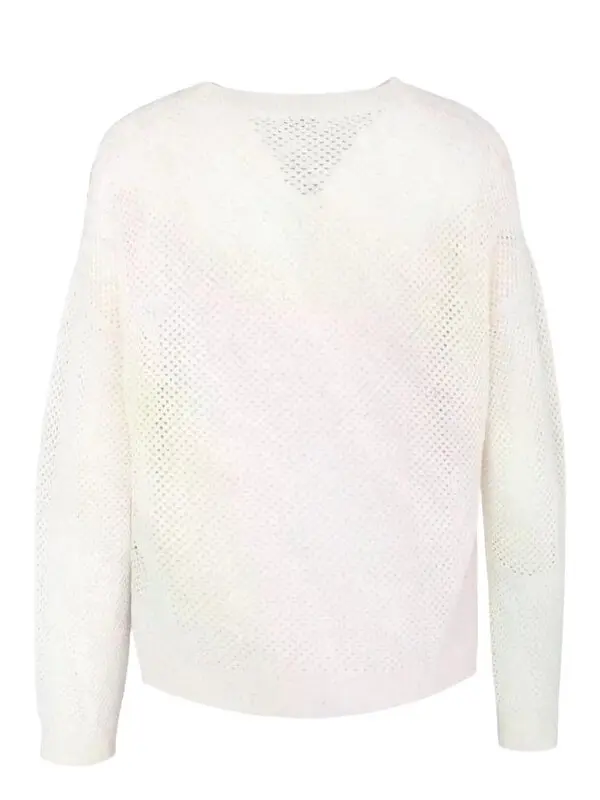 Peserico Open-knit Crew-neck Sweater - Neutrals