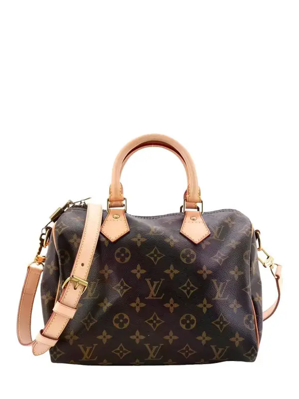 LOUIS VUITTON Speedy Bandouliere Monogram Canvas 25 Satchel - Brown