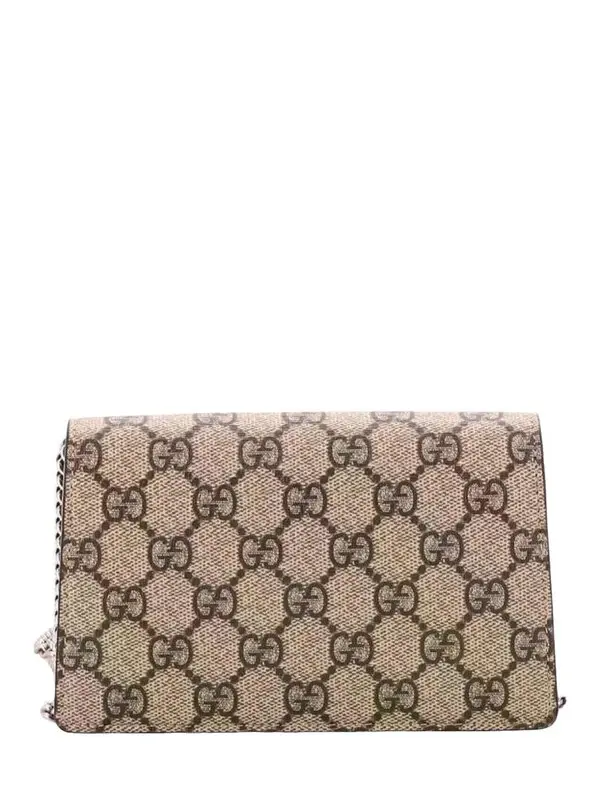 Gucci Dionysus Gg Coated Canvas Super Mini Crossbody Bag - Brown