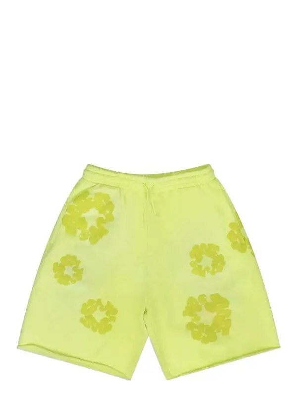 DENIM TEARS Mono Wreath Shorts - Yellow