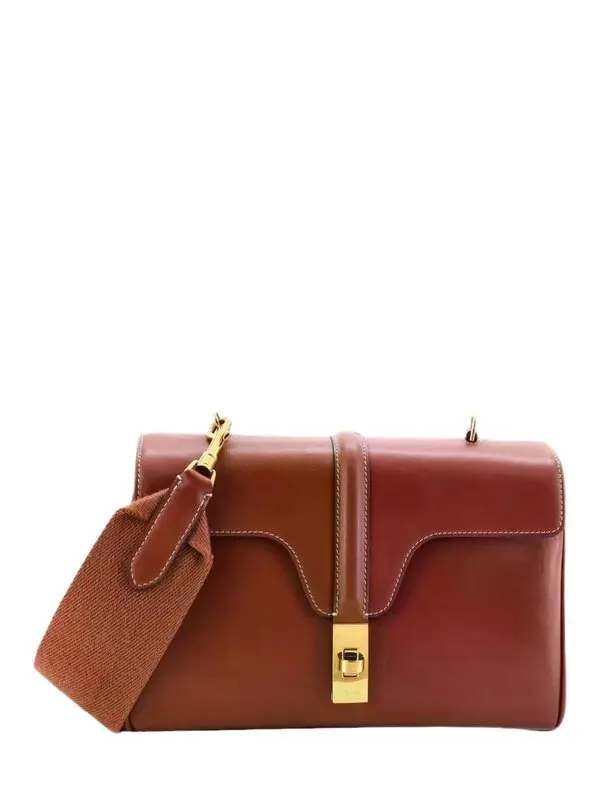 Celine Soft 16 Bag Smooth Calfskin Shoulder Bag - Brown