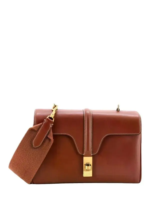 Celine Soft 16 Bag Smooth Calfskin Shoulder Bag - Brown