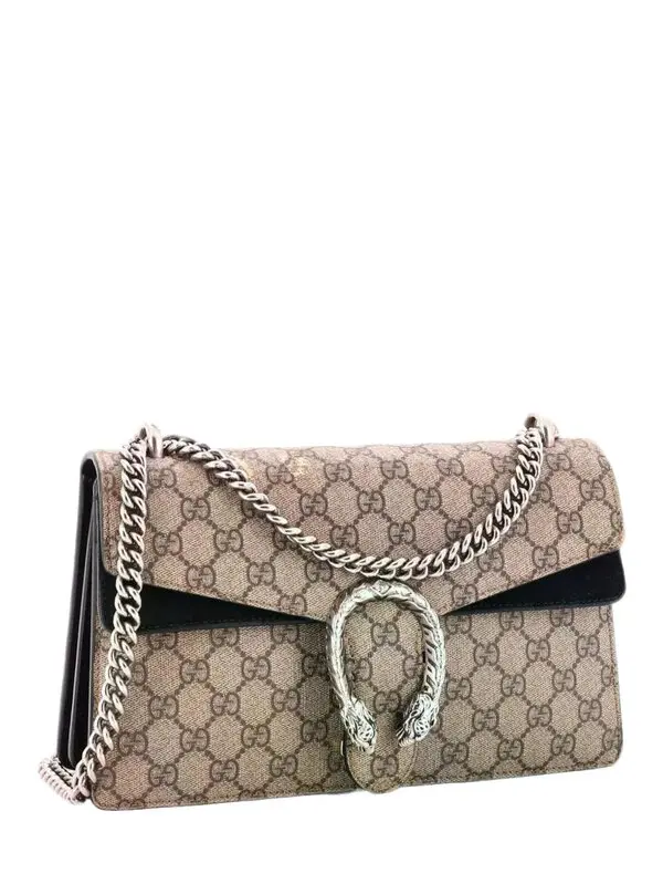 Gucci Dionysus Bag Gg Coated Canvas Small Shoulder Bag - Black