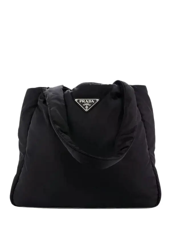 Prada Padded Re-nylon Large Tote Bag - Black