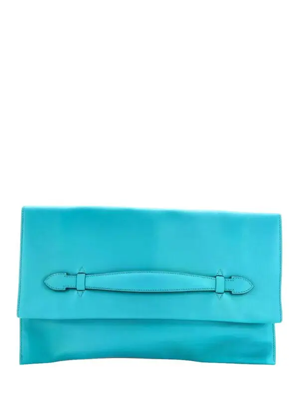 Hermès Pliplat Evercolor Clutch Bag - Blue