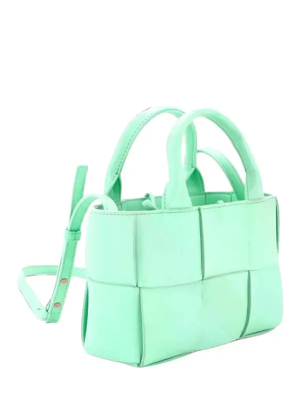 Bottega Veneta Arco Maxi Intrecciato Leather Candy Tote Bag - Blue