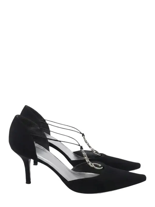 STUART WEITZMAN Embellished T-strap Pumps - Black