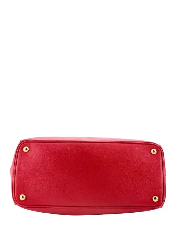 Prada Double Zip Lux Saffiano Leather Medium Tote Bag - Pink