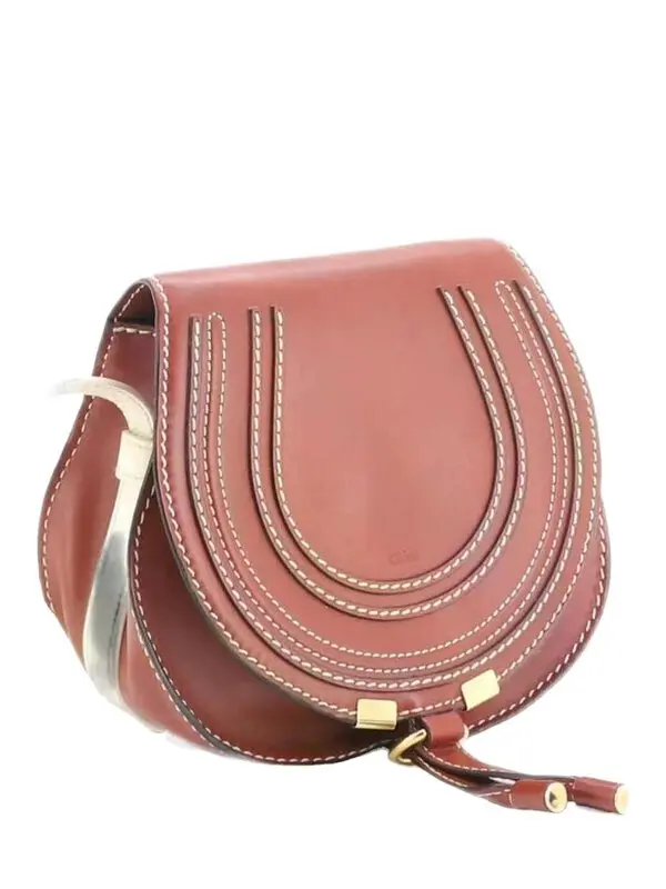 Chloé Marcie Leather Mini Crossbody Bag - Brown