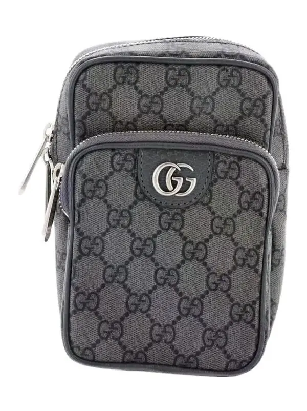 Gucci Ophidia Gg Coated Canvas Mini Crossbody Bag - Grey