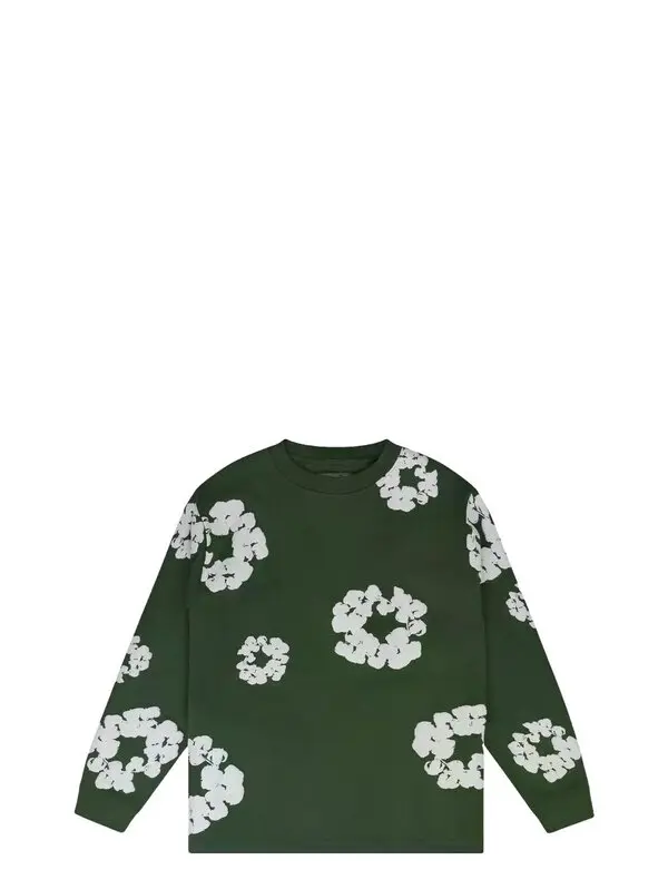 DENIM TEARS Cotton Wreath Sweatshirt - Green