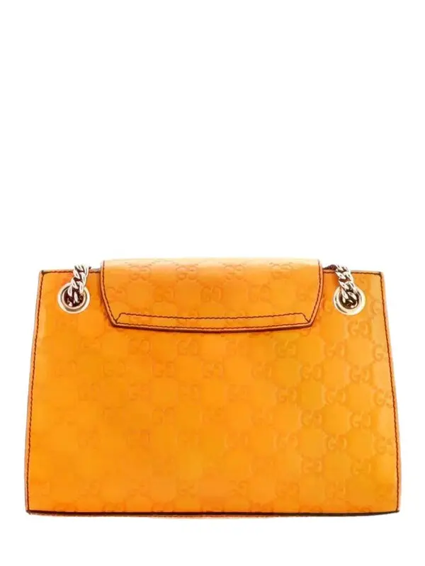 Gucci Emily Chain Flap Guccissima Leather Small Shoulder Bag - Orange