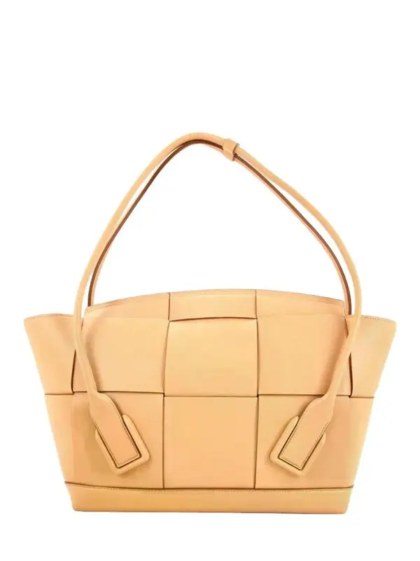 Bottega Veneta Maxi Intrecciato Leather Shoulder Bag - Brown