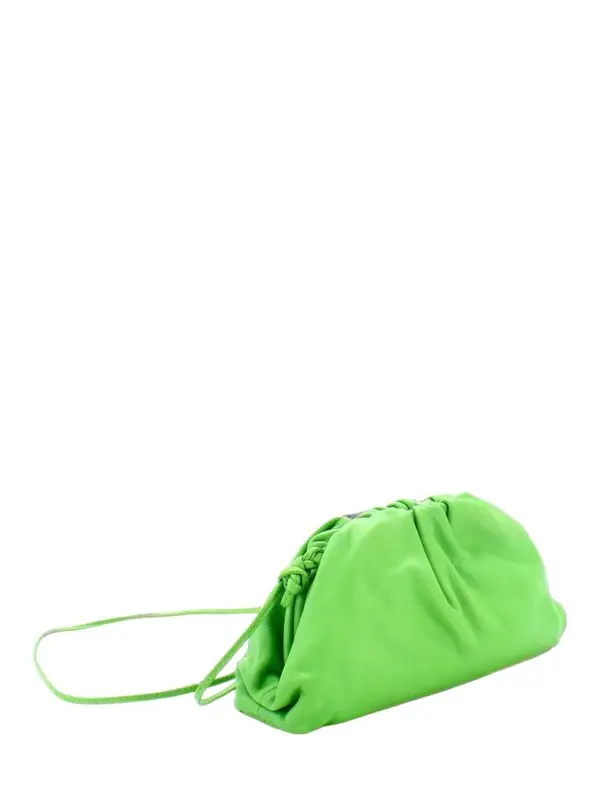 Bottega Veneta The Pouch Leather Teen Clutch Bag - Green
