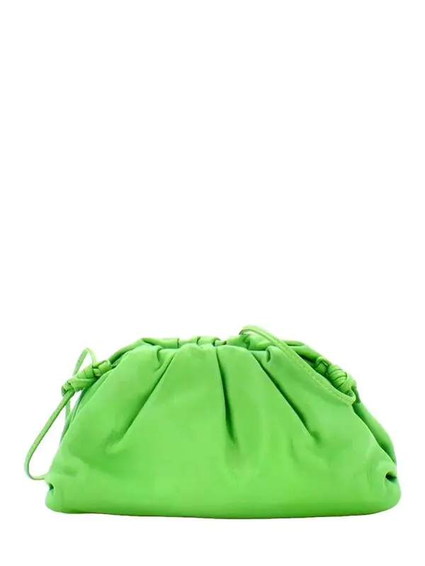Bottega Veneta The Pouch Leather Teen Clutch Bag - Green