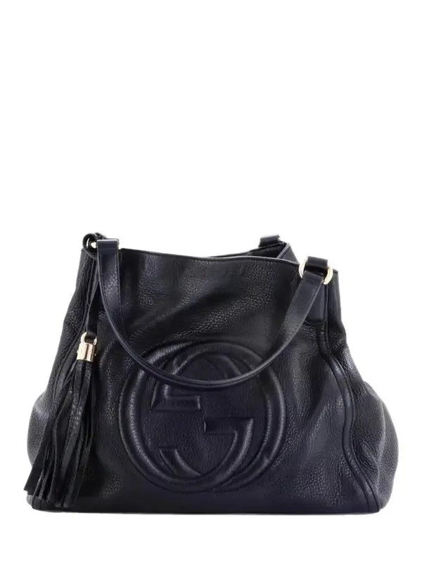 Gucci Soho Leather Shoulder Bag - Black