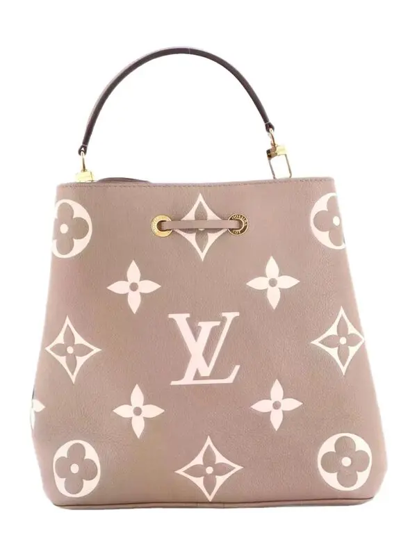 LOUIS VUITTON Neonoe Handbag Bicolor Monogram Empreinte Giant Mm Bucket Bag - Grey