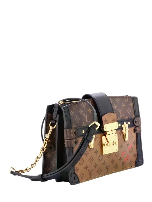 LOUIS VUITTON Trunk Reverse Monogram Canvas Clutch Bag - Black