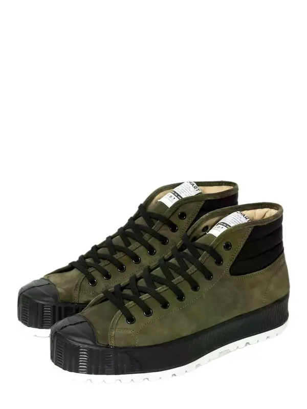 Comme Des Garçons Spalwart Lace-up High Top Sneakers - Green