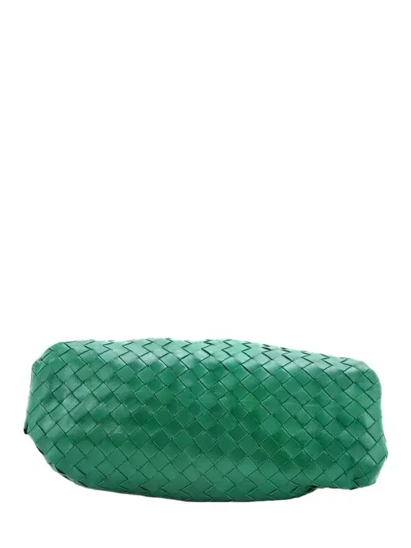 Bottega Veneta The Pouch Intrecciato Nappa Clutch Bag - Green