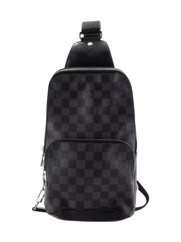 LOUIS VUITTON Avenue Sling Bag Damier Graphite Crossbody Bag - Black
