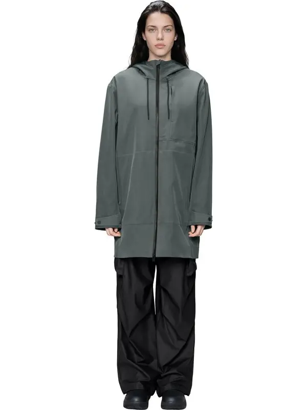 Rains Suva Softshell Long Jacket - Grey