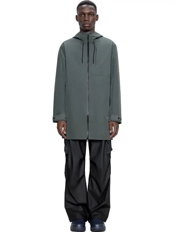 Rains Suva Softshell Long Jacket - Grey